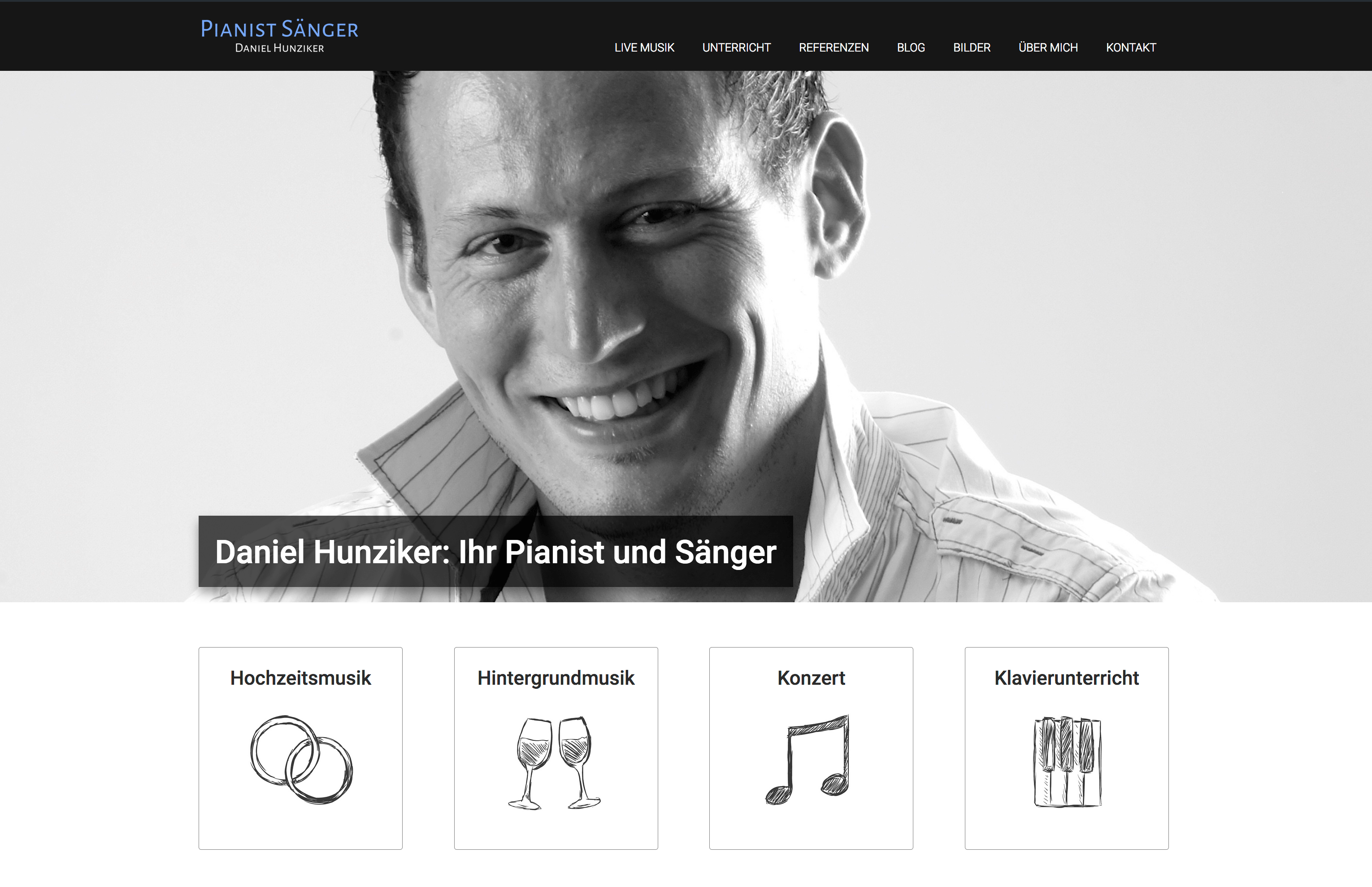 Pianist und Sänger für Ihren Anlass: Daniel Hunziker